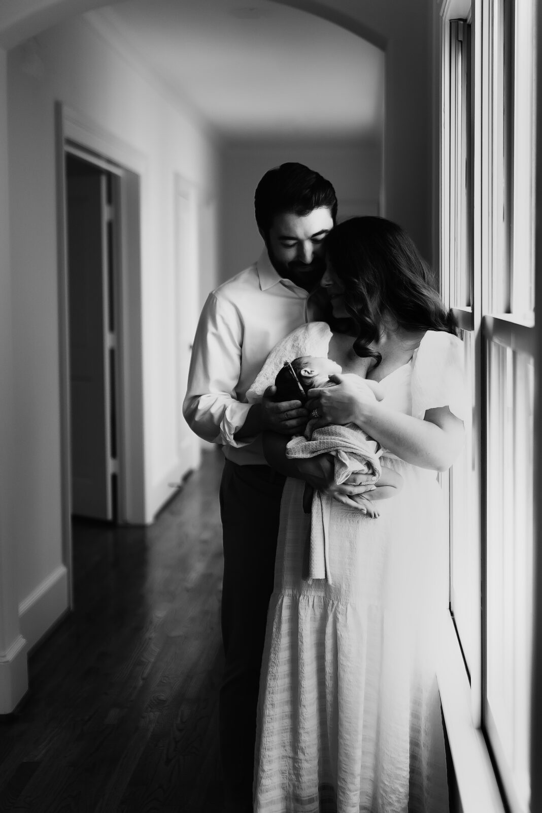 Black and White Newborn Photography - Houston, TX